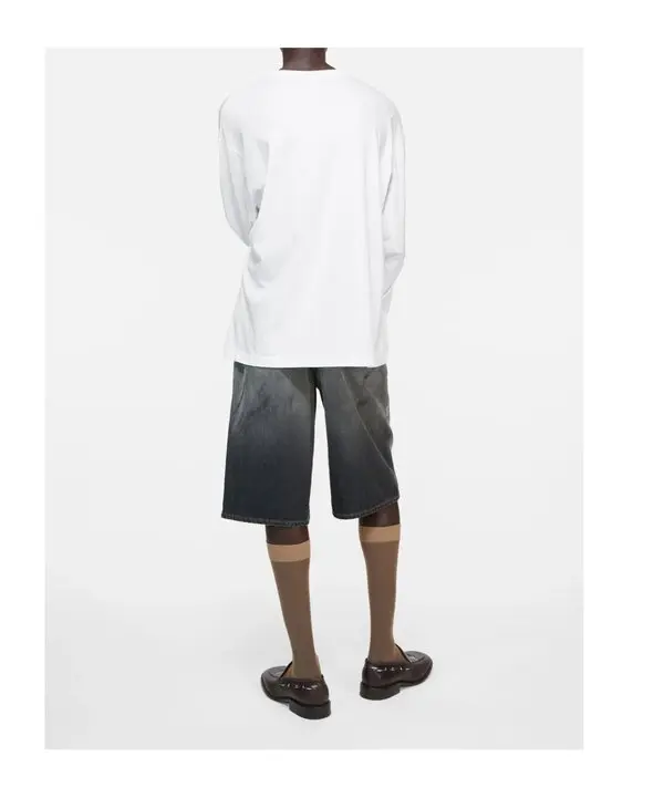 Acne Studios Logo Detailed Crewneck T-shirt