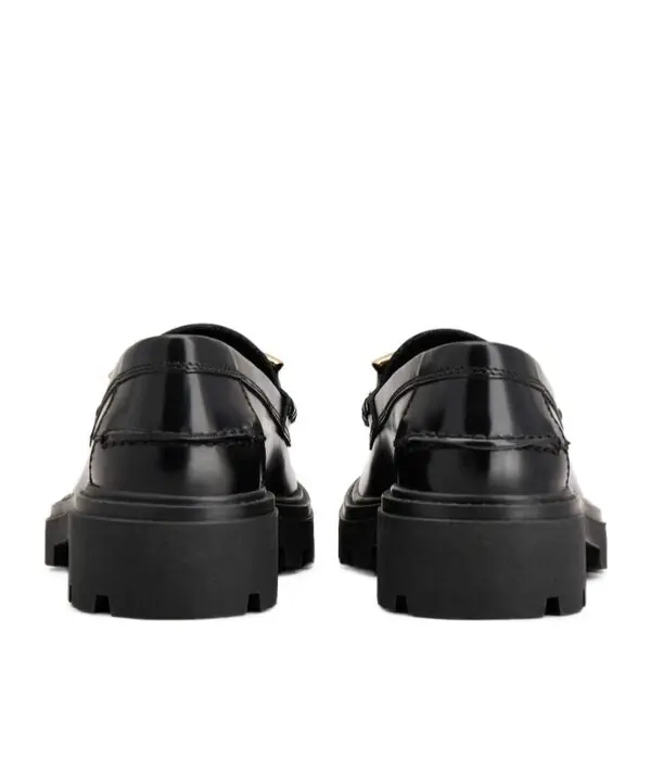 TOD'S Chain-detail Leather Loafers
