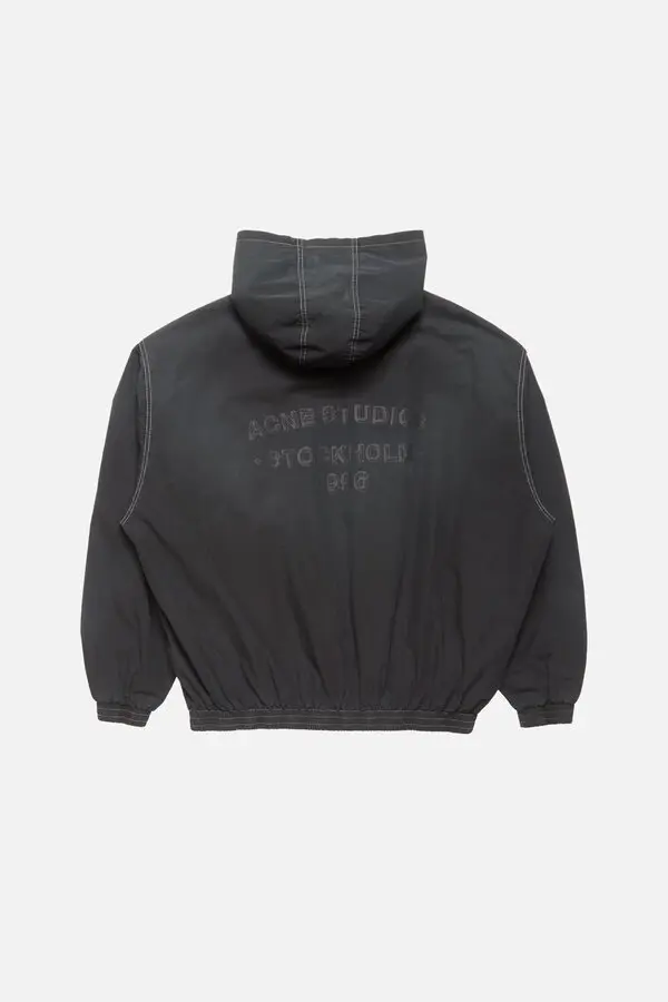 Acne Studios Logo-print Zip-up Hoodie