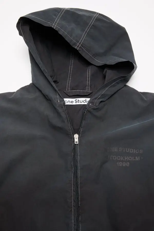 Acne Studios Logo-print Zip-up Hoodie