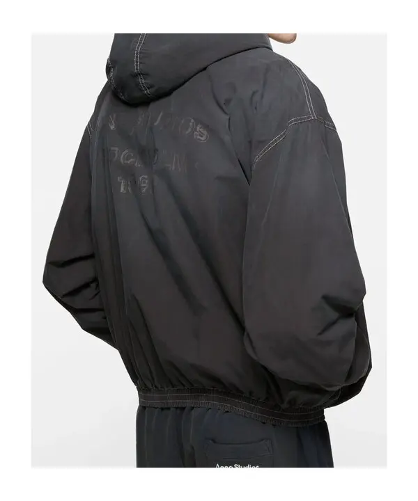 Acne Studios Logo-print Zip-up Hoodie