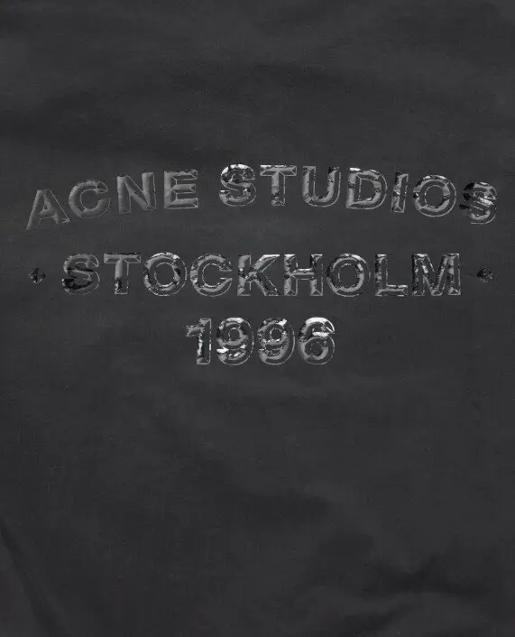 Acne Studios Logo-print Zip-up Hoodie - Black