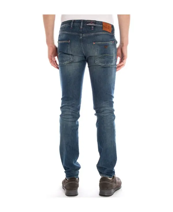 Emporio Armani Logo Jeans - Blue