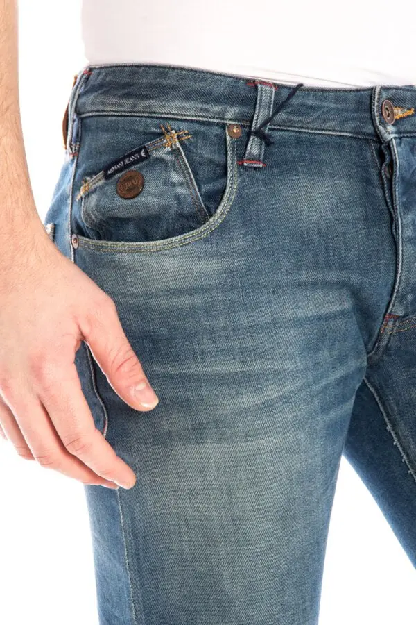 Emporio Armani Logo Jeans - Blue