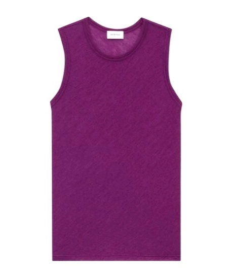 Saint Laurent Tank Top In Cashmere And Silk Jersey