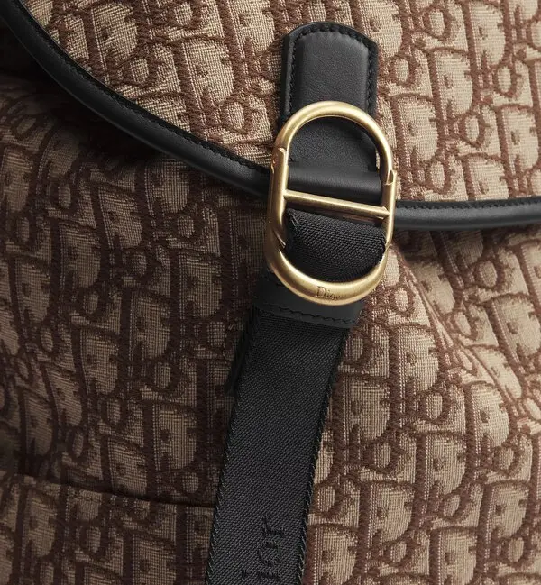 Dior Jett Backpack With Flap - Brown