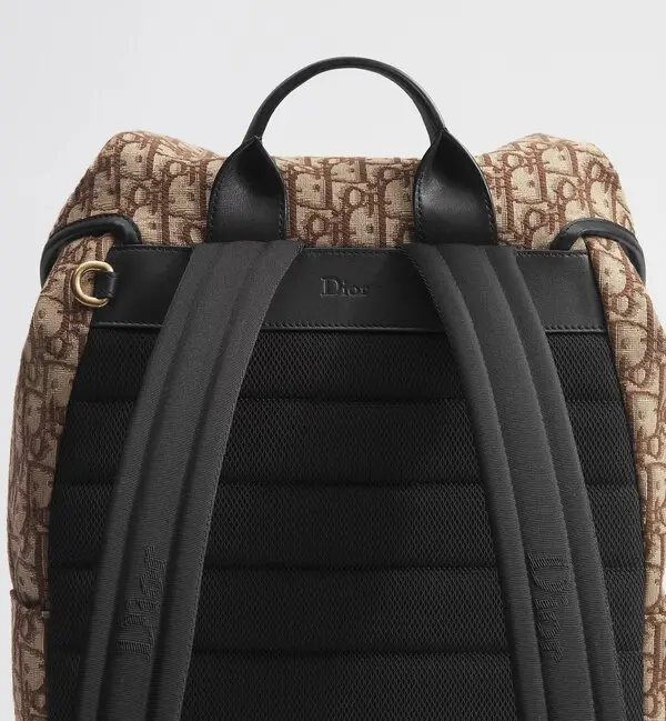 Dior Jett Backpack With Flap - Brown