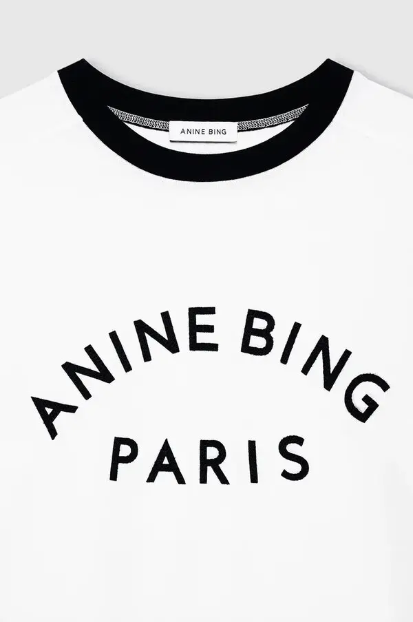 ANINE BING Jaylin Logo-printed Crewneck T-shirt