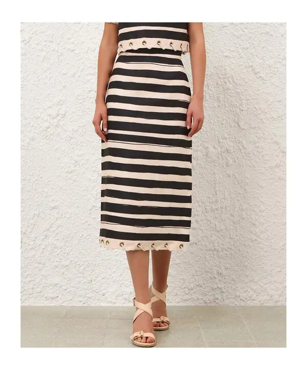 Zimmermann Rebellion Stripe Rope Skirt