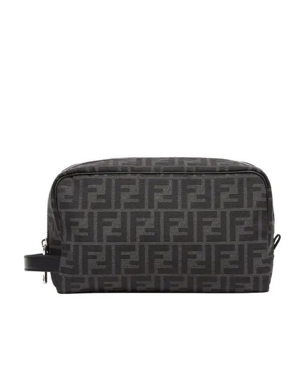Fendi Ff Detailed Zipped Toiletry Case