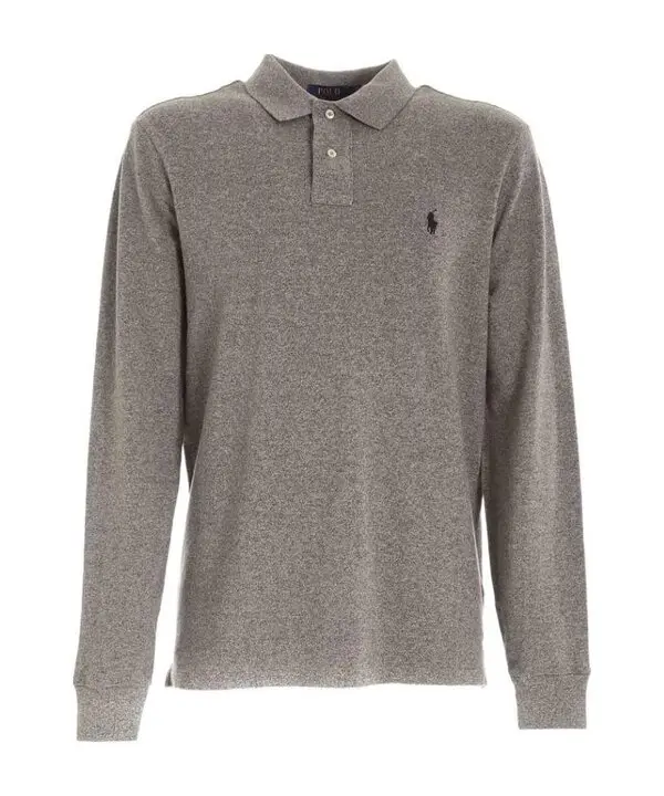 Polo Ralph Lauren Logo Embroidered Long-sleeved Polo Shirt