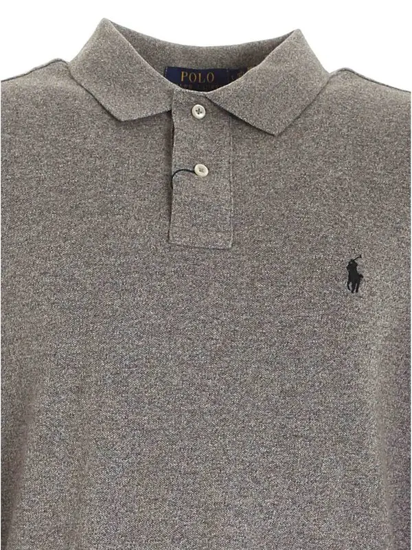 Polo Ralph Lauren Logo Embroidered Long-sleeved Polo Shirt