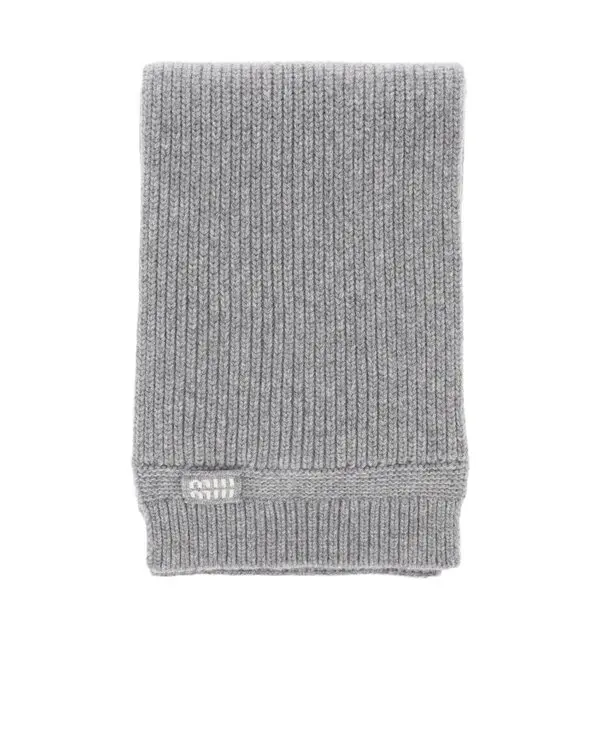 Miu Miu Cashmere Scarf - Gray