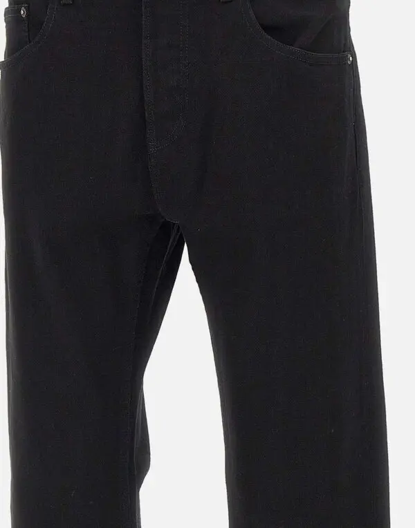 GOLDEN GOOSE Denim Straight-leg Trousers - Black
