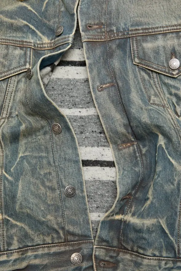 Acne Studios Denim Jacket With Fur Collar