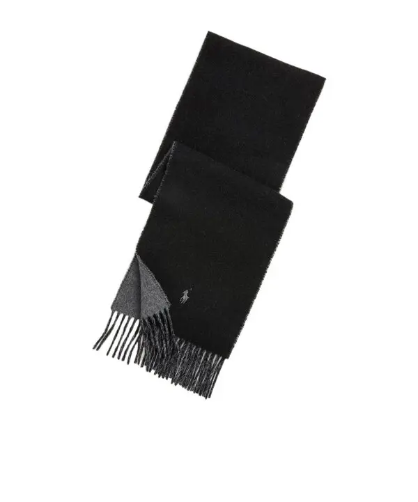 Polo Ralph Lauren Reversible Scarf - Black/grey