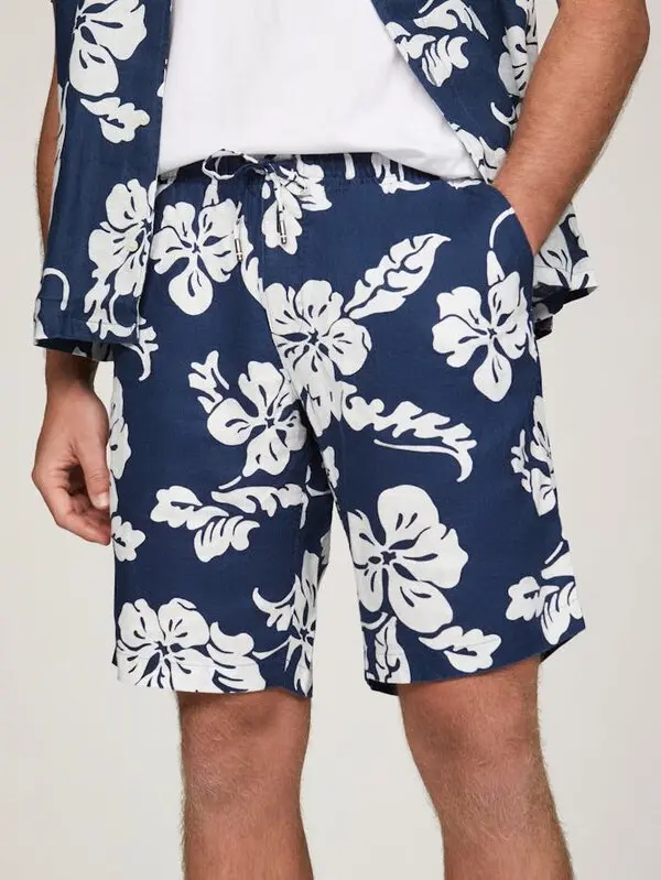 Tommy Hilfiger Floral Print Drawcord Shorts