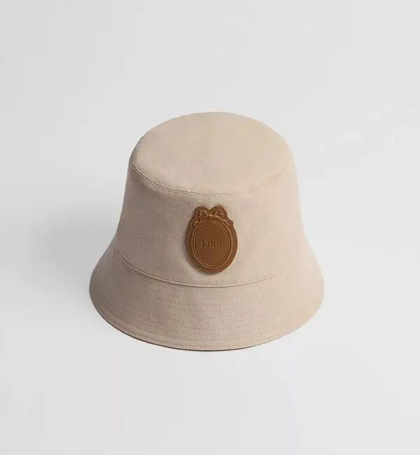 Dior Médaillon Small Brim Bucket Hat - Beige