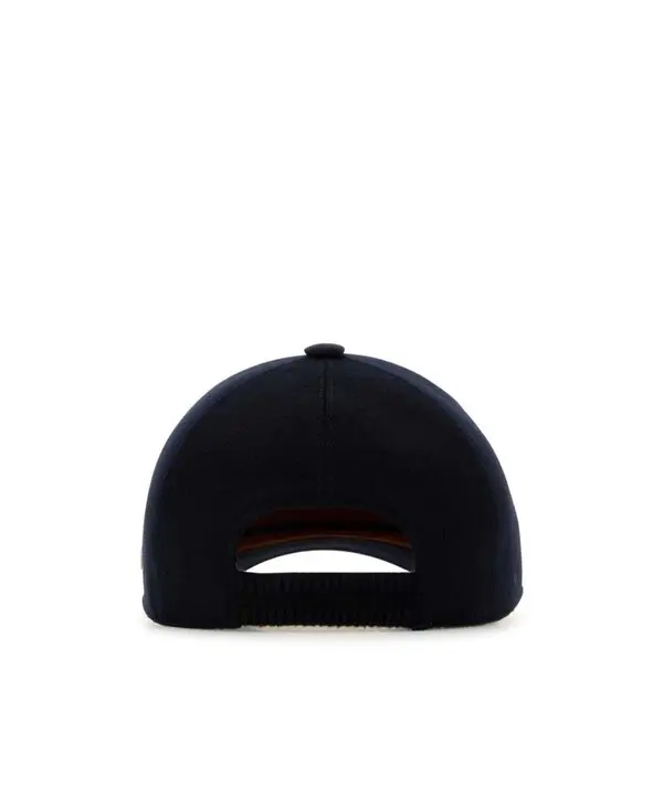 Zegna Logo Detailed Baseball Cap