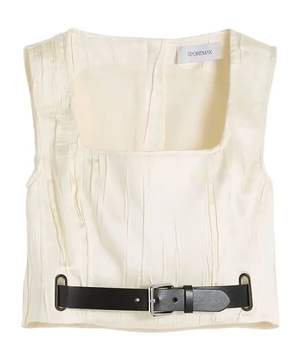 Sportmax Belt Square-neck Top