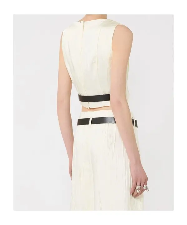 Sportmax Belt Square-neck Top