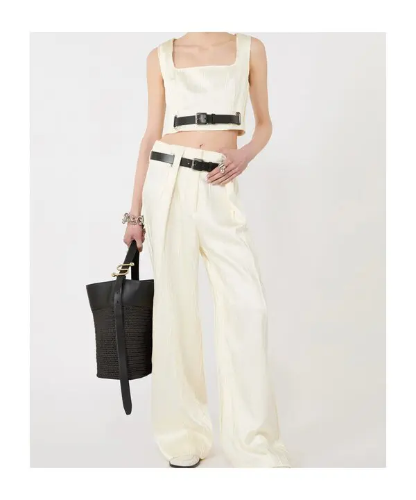 Sportmax Belt Square-neck Top