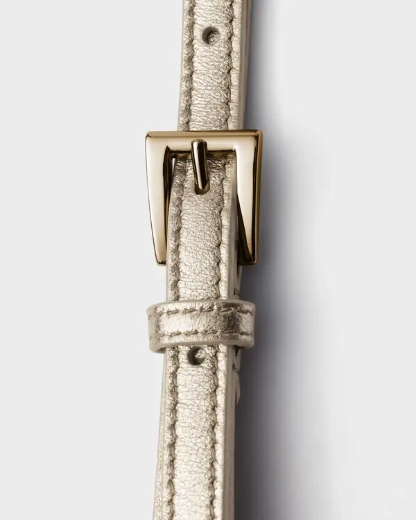 Prada Slim Buckle Belt - Pyrite
