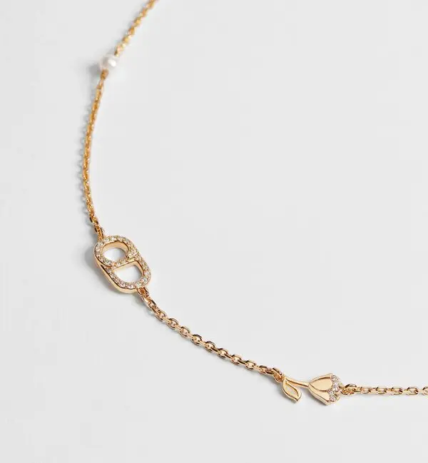 Dior Cd Lily Necklace