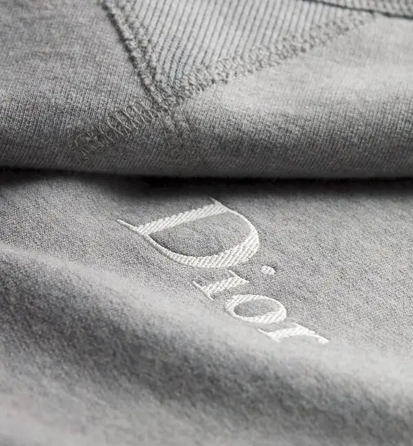 Dior Sweatshirt With Embroidery, Relaxed Fit - Gray