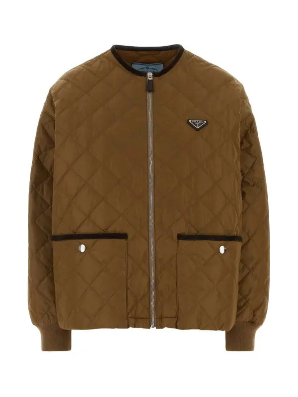 Prada Lightweight Quilted Re-nylon Jacket - Cork Beige