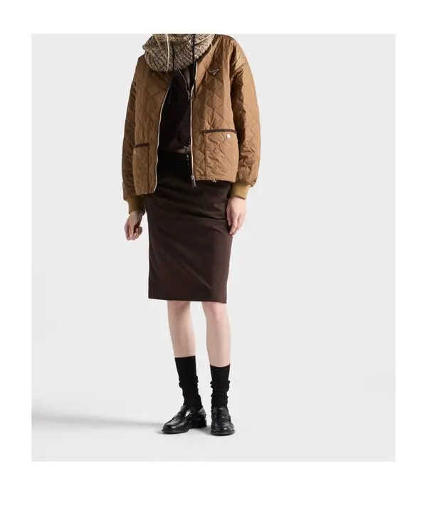 Prada Quilted Zip-up Jacket