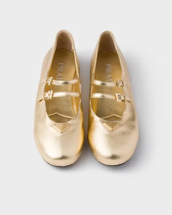 Prada Mordoré Nappa Leather Ballerinas