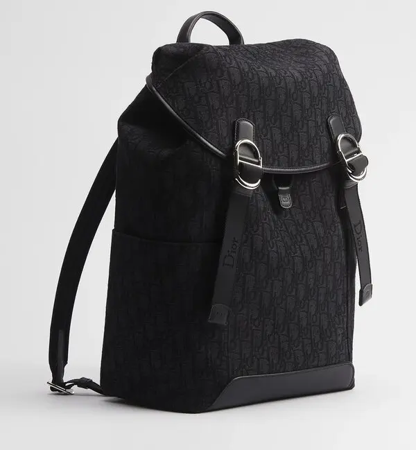 Dior Jett Backpack With Flap - Black