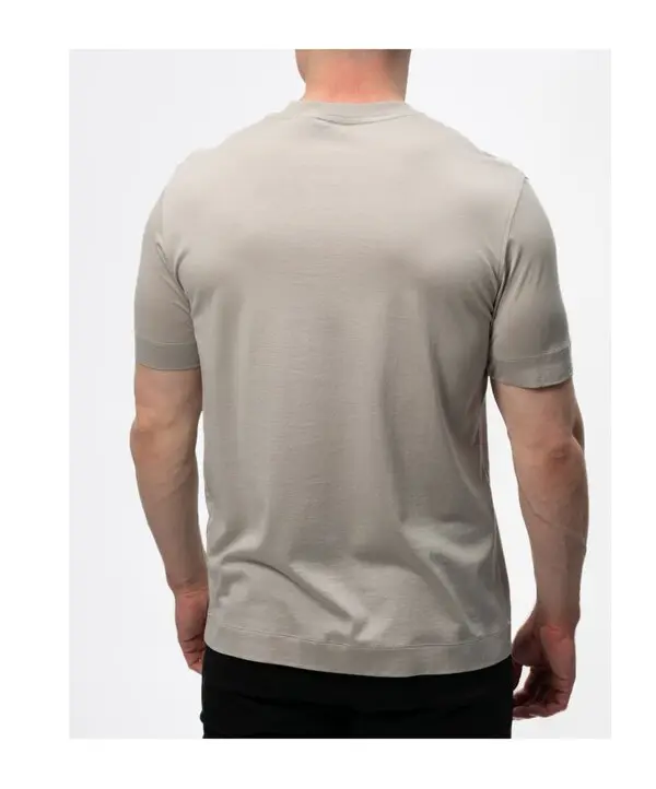 Emporio Armani Logo Embroidered Crew Neck T-shirt
