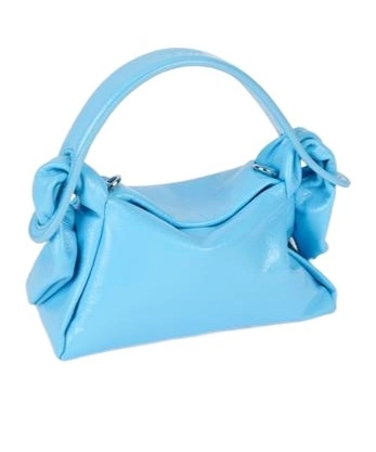 Kenzo Furoshiki' Mini Bag In Leather - Turquoise