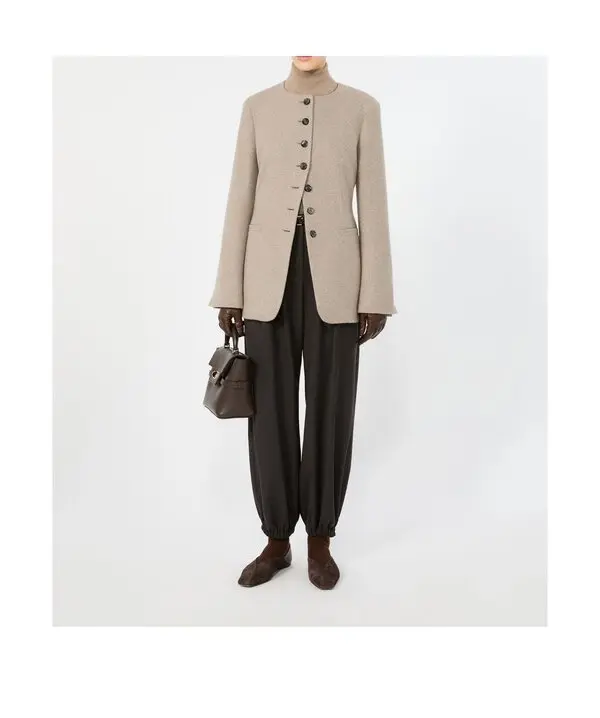 Max Mara Long-sleeved Crew Neck Jacket