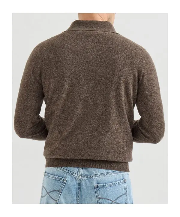 Brunello Cucinelli Long-sleeved Knitted Polo Shirt - Gray