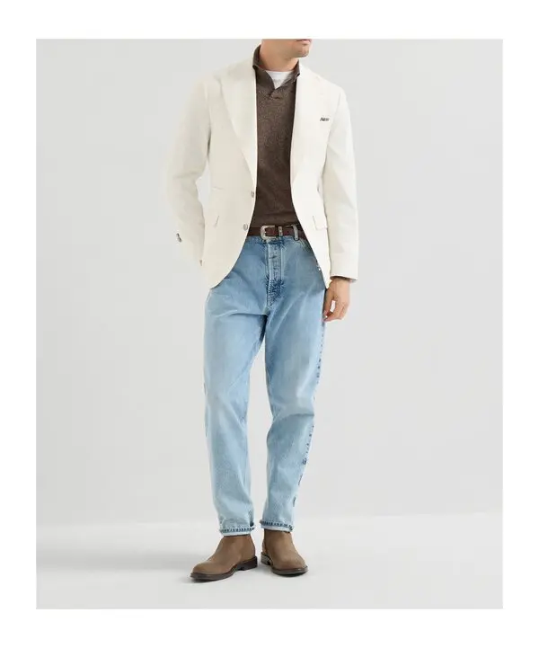 Brunello Cucinelli Long-sleeved Knitted Polo Shirt - Gray