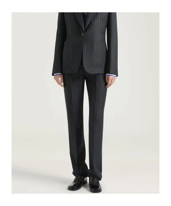Givenchy Striped Skinny Pants In Wool