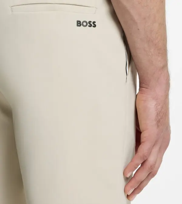 Hugo Boss Logo-patch Side-stripe Shorts