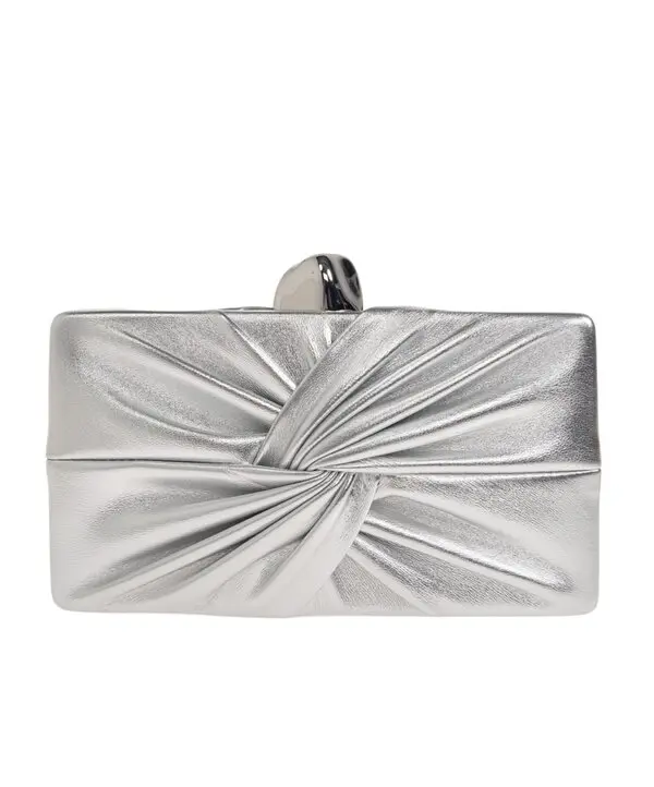 Cult Gaia Logo Clutch - Silver