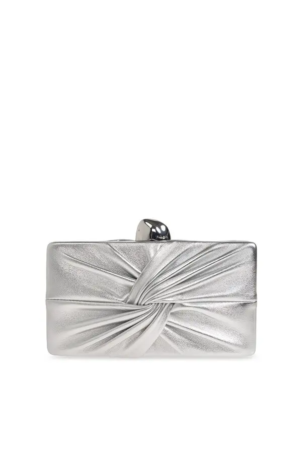 Cult Gaia Logo Clutch - Silver