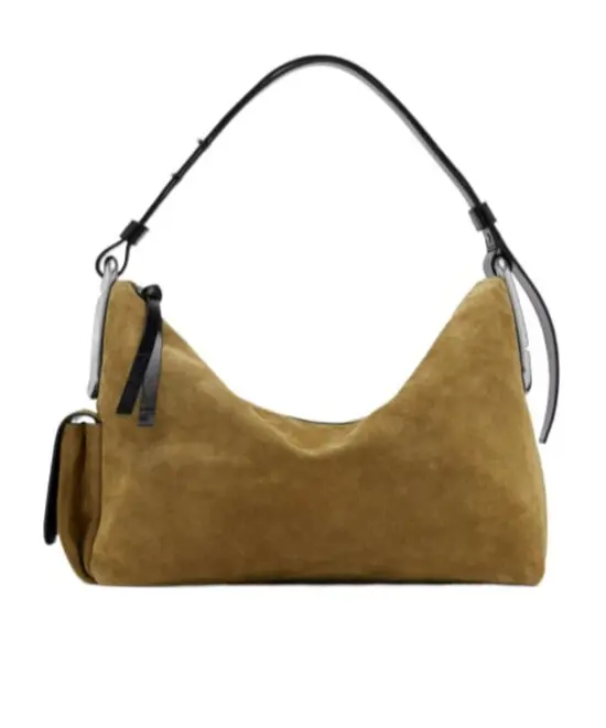 Marc Jacobs Suede Scene Large Shoulder Bag