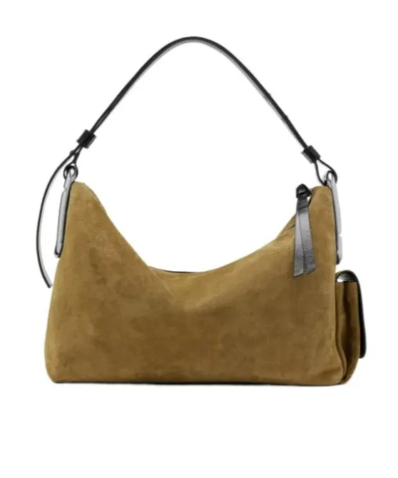 Marc Jacobs Suede Scene Large Shoulder Bag