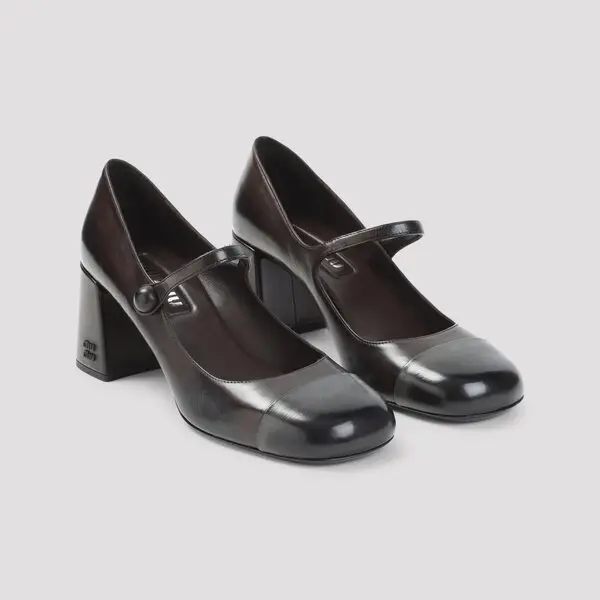Miu Miu Logo High Heels