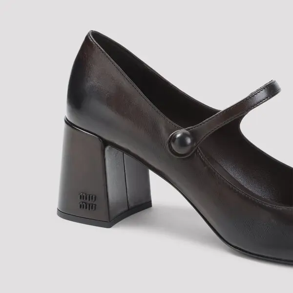 Miu Miu Logo High Heels