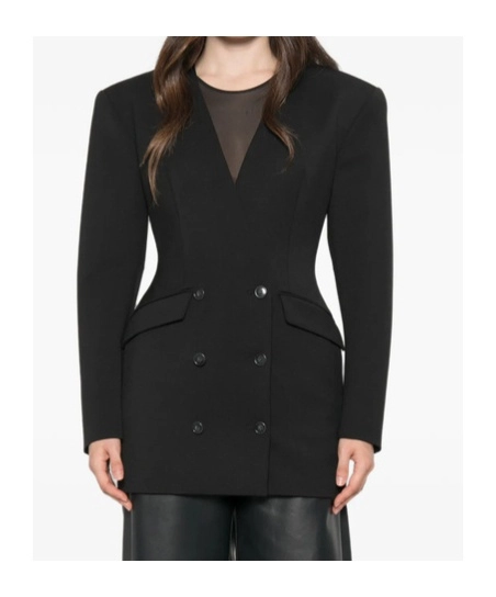 Andamane Double-breasted Collarless Jacket
