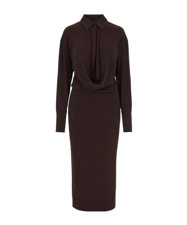 Andamane Lilia Draped Midi Dress