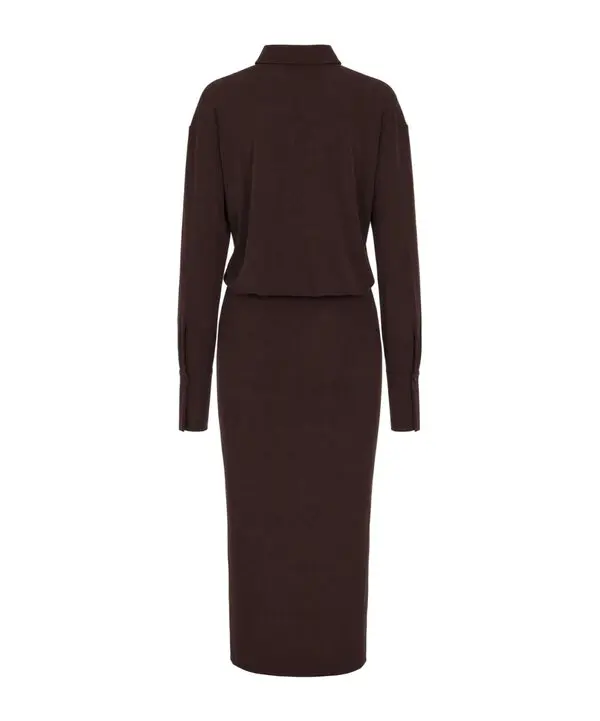 Andamane Lilia Draped Midi Dress