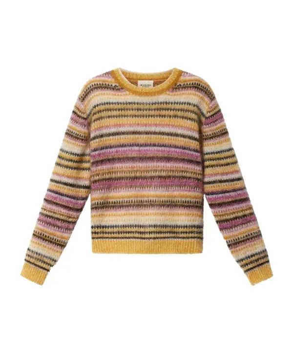 Isabel Marant Étoile Morine Striped Brushed-knit Jumper